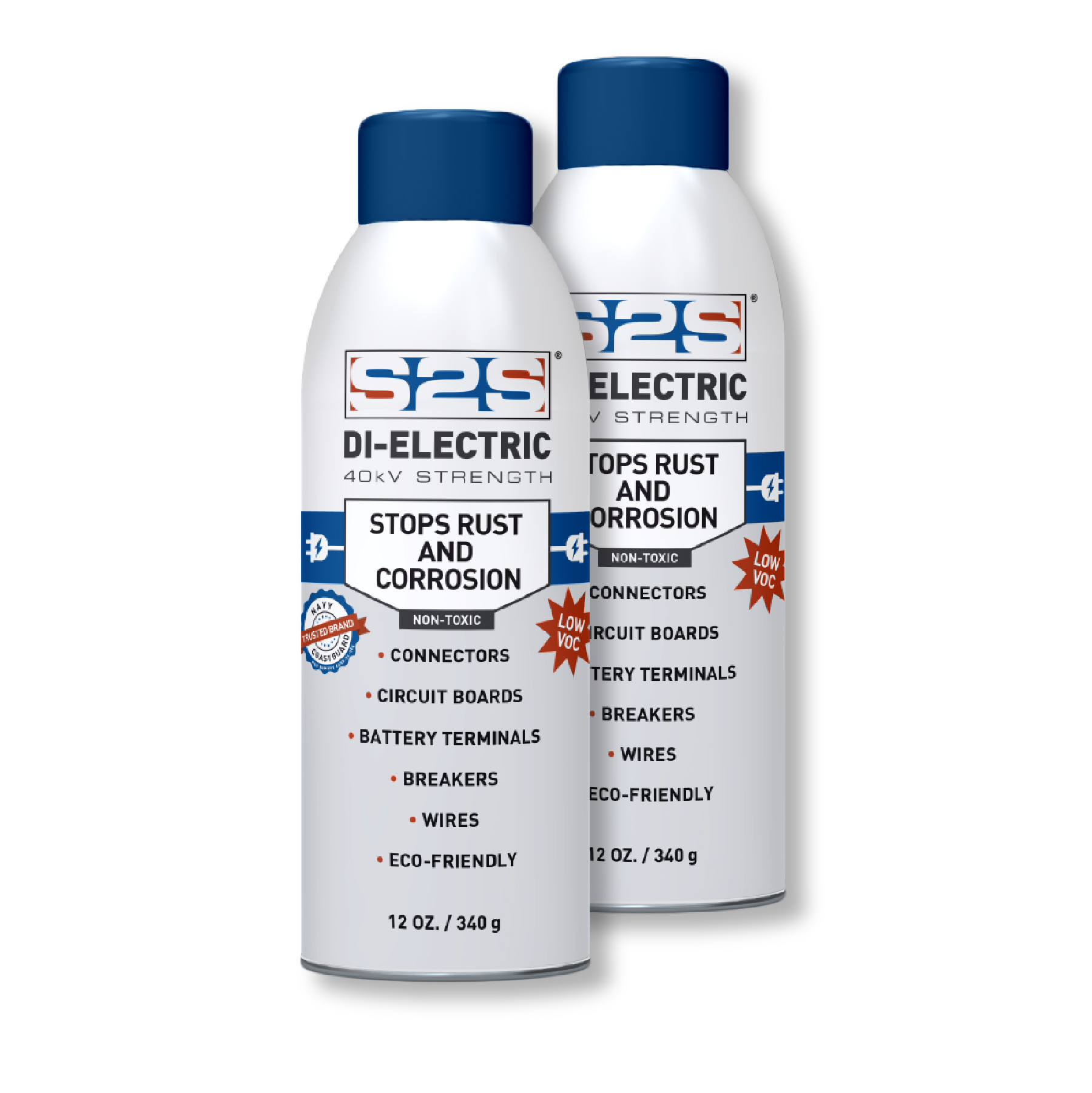 Ship 2 Shore - Di-Electric Spray, 2-pack of Aerosol Cans, 180g (6.3 oz ...