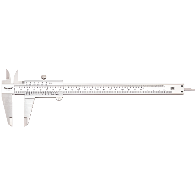 0-8" Starrett 125MEA-8/200 Vernier Caliper — Standard Calibrations, Inc.